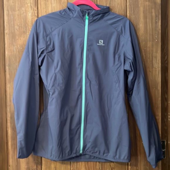 Salomon | Jackets & Coats | Salomon Purple Windbreaker | Poshmark